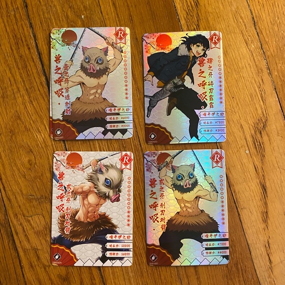Games | Inosuke Demon Slayer Cards | Poshmark